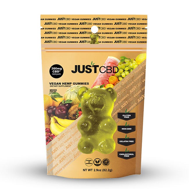 Veganer CBD-Gummis mit gemischten Früchten - JUST CBD - Medium