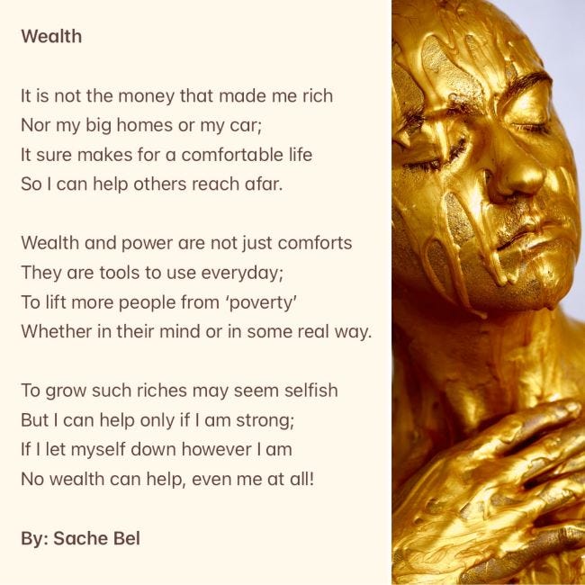 Wealth (Poem) - ILLUMINATION - Medium