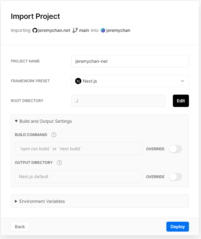 Next.js + serverless personal webpage in a couple of hours — Deploying ...