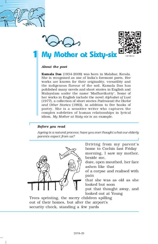 My mother at sixty six summary. This article is about “my mother at ...