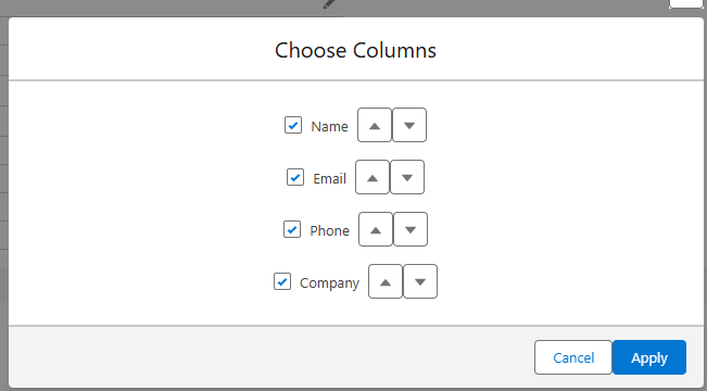 Salesforce LWC — Dynamic Column Selection | by Gadige Chakra Dhari | Medium