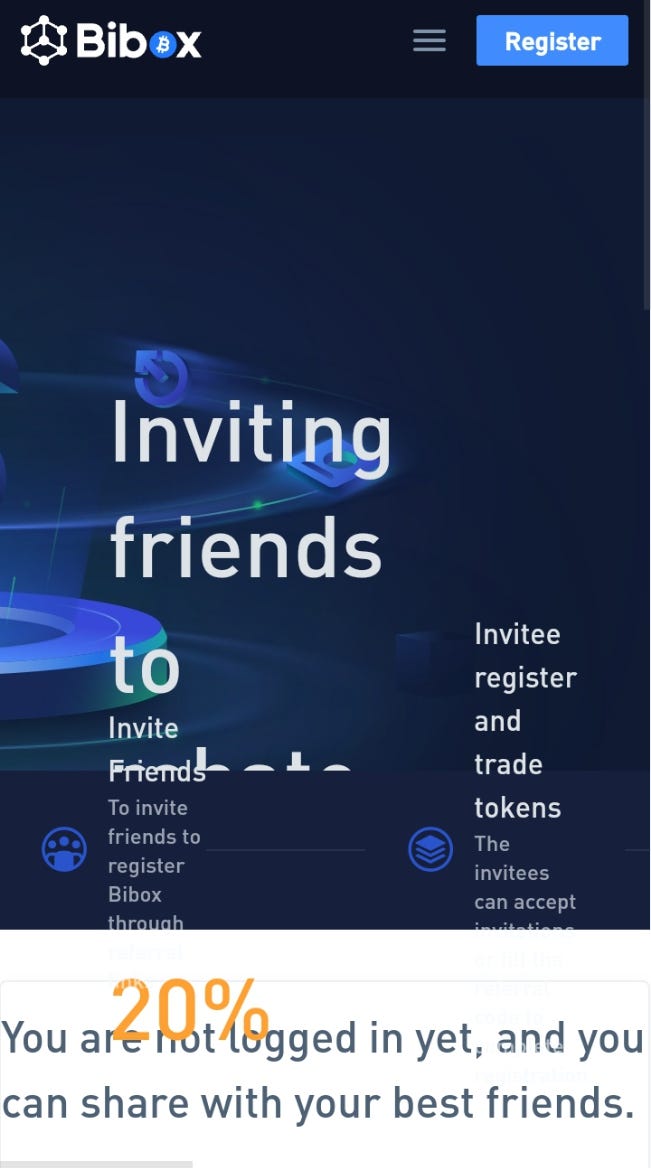Register Inviting friends to rebate from 20% Invite Friends To invite ...