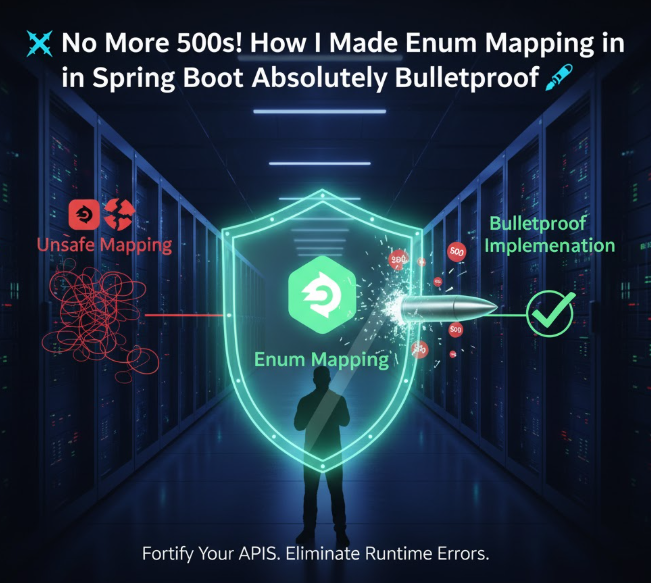 ⚔️ No More 500s! How I Made Enum Mapping in Spring Boot Absolutely ...