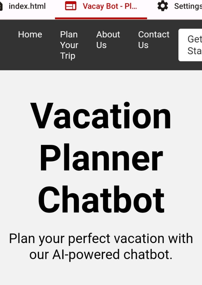 Vacation Planner Chatbot. Vacay Bot | by Sanna Bah | Medium