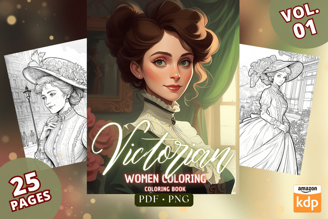Victorian Women, V.01 — Coloring Pages Free | by Hailey Jade | May ...