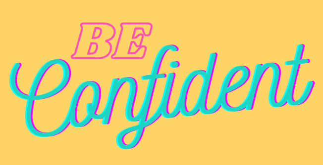Confidence Word Art