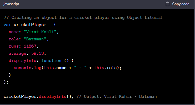 Crafting Cricketing Entities Exploring Different Ways Of Creating Objects In Javascript Es5