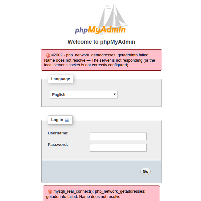 เมื่อใช้ Docker Compose กับ Phpmyadmin แล้วเกิดอาการ php_network_getaddresses | by Chaloemphon ...