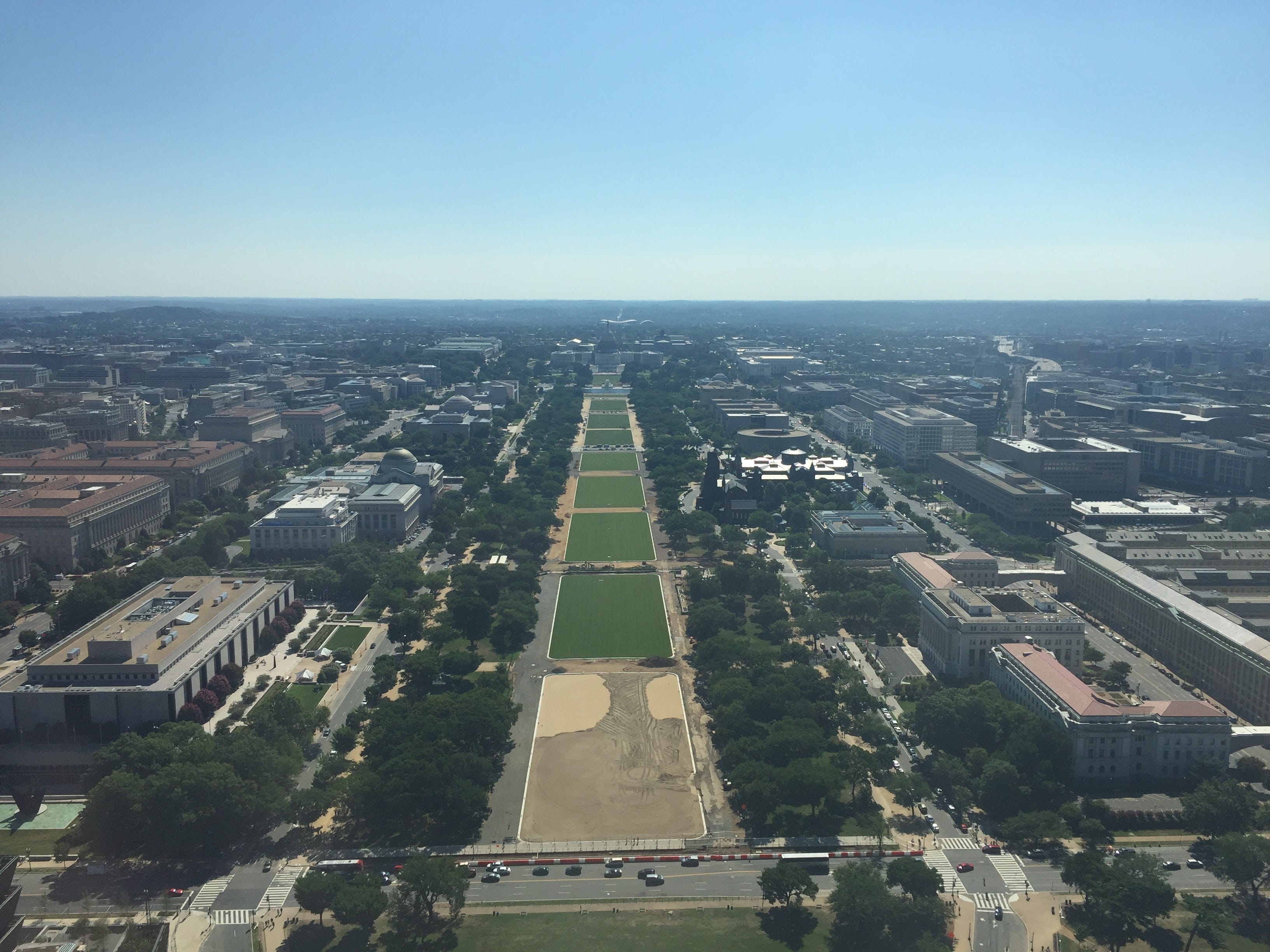 Aerial View Of National Monuments