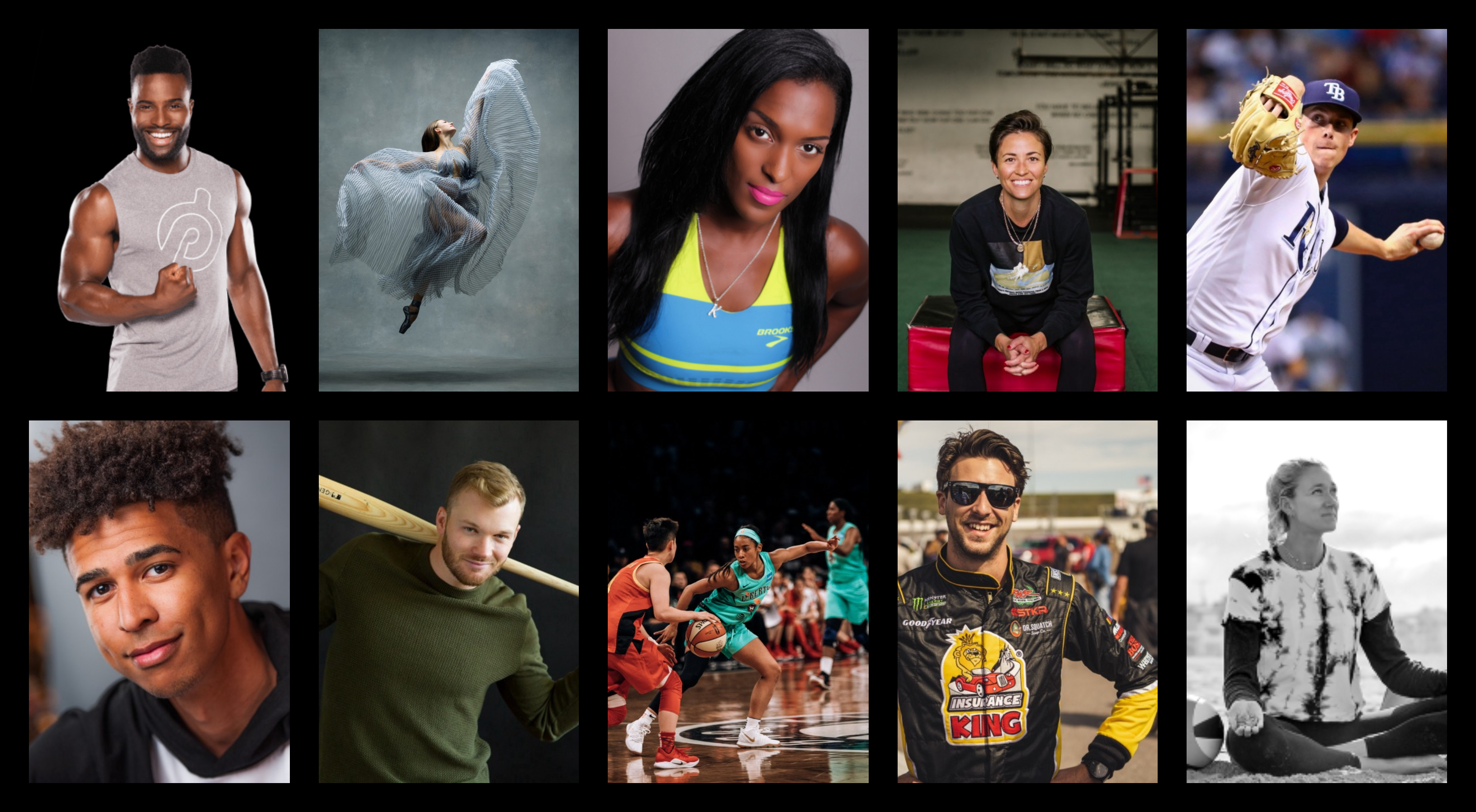Famous Athletes Collage