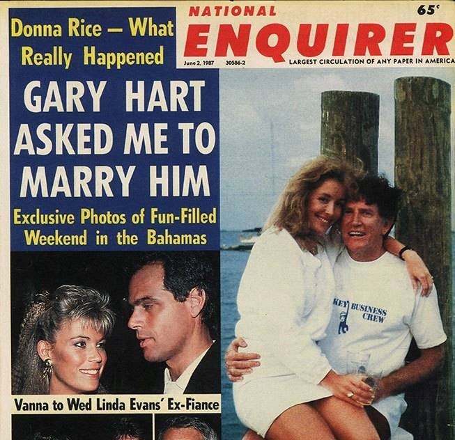 Remembering Gary Hart. The (un)zip code of scandal sure has… | by ...