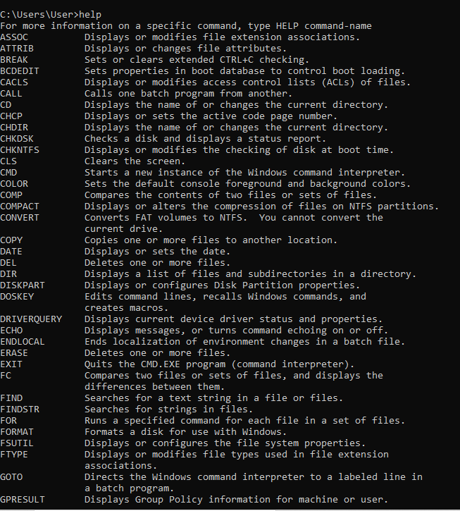 WINDOWS COMMAND(CMD) PROMPT COMMANDS | by Venky | Medium