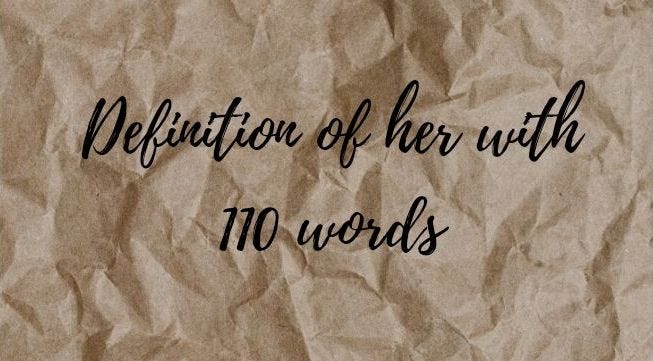 Definition of her with 110 words - z - Medium