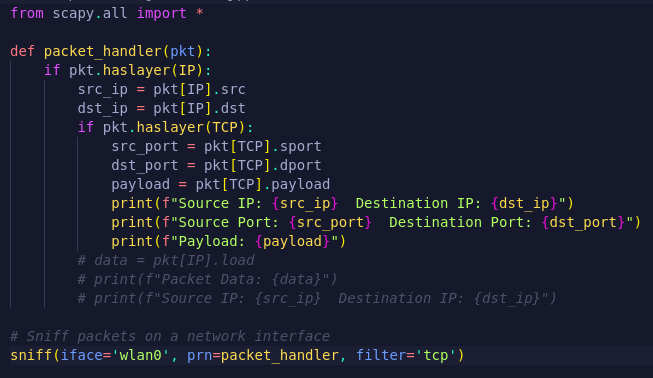utilizes the scapy library in Python - Umar Jatt Riaran Wala - Medium