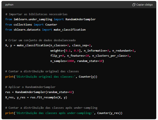 Biblioteca Imblearn — Under-Sampling | by Thaiza Ludmila | Medium