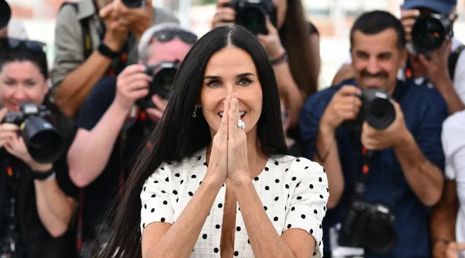 Demi Moore talks full-frontal nudity scenes in Cannes-premiered horror movie ‘The Substance ...