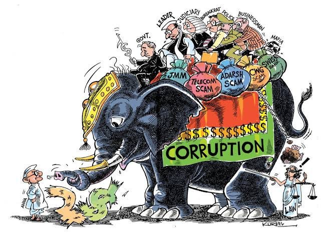 Corrupt Indian Politician Cartoon