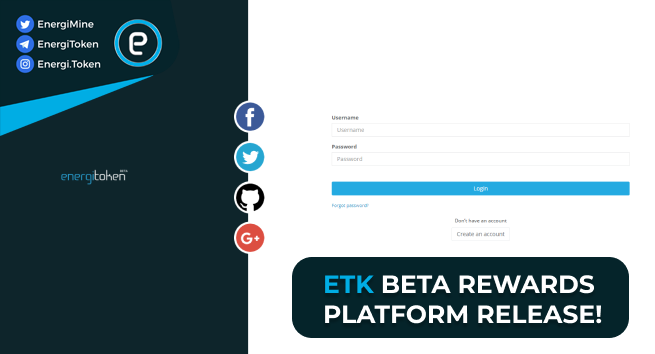 ETK Beta Rewards Platform Release! | by EnergiMine | EnergiToken News ...