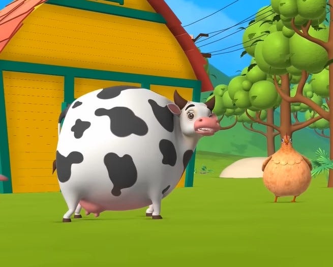 Giant Funny Animals Serve Bananas for a Fun Feeding Session Funny ...