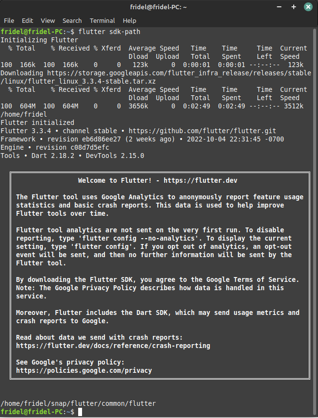 Instalar Flutter en Linux Mint. Para instalar flutter en linux mint lo… | by Fridel Baldiviezo ...