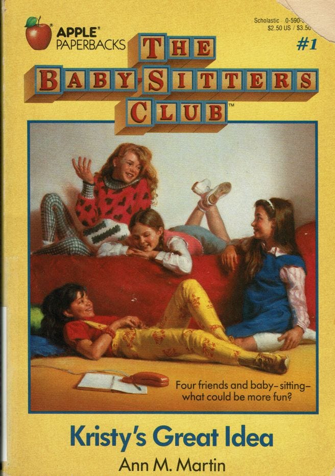 Rereading My Childhood — The Baby-Sitters Club #1: Kristy’s Great Idea ...