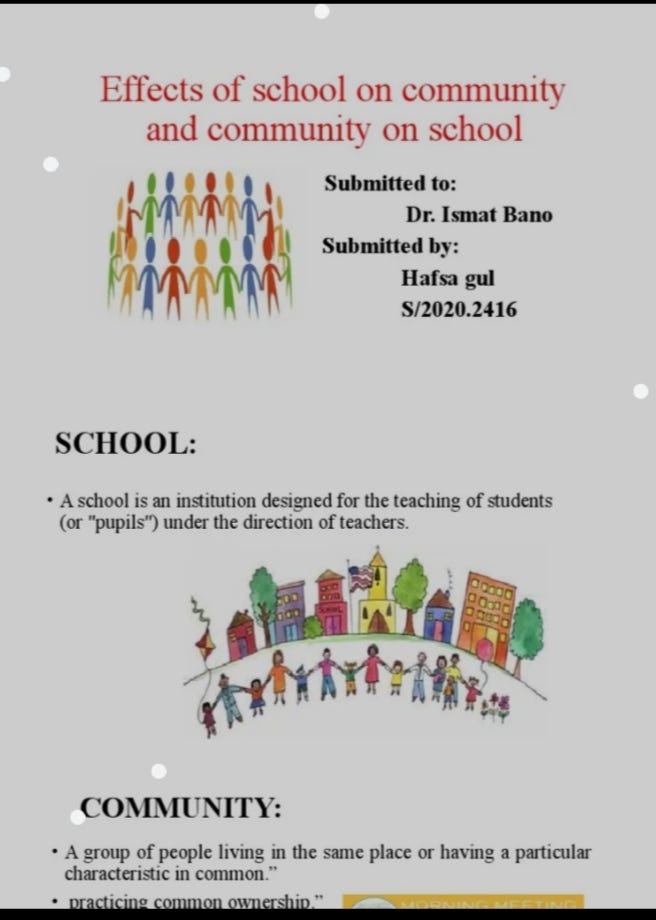 ‘Schools have a profound impact on the communities they serve ...