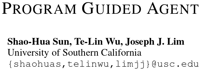 [RL] Program Guided Agent (ICLR20) | by Ming-Hao Hsu | Medium