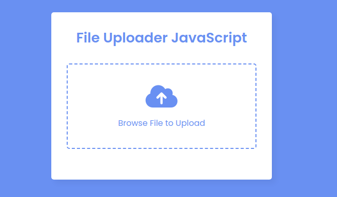 File Upload With Progress Bar Html Css And Javascript By Yug Jadvani