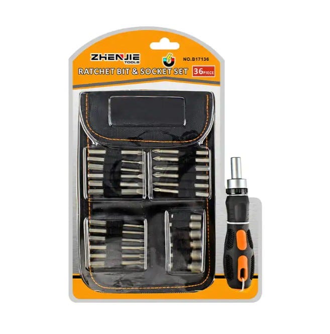 26pcs Socket & Ratchet Bit Set - Zhenjietools - Medium
