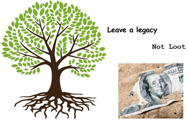 Leave a Legacy — Not Loot. What is something that you can create… | by ...