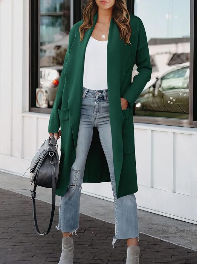 Women’s Long Cardigan Sweater 2024 Fall Fashion Casual Oversized Knit ...