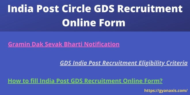 India Post Circle GDS Recruitment 2022 Online Form Apply 38926 Post ...