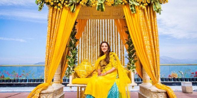 Unique Haldi Decoration Ideas. Haldi is one of the most enjoyable… | by ...