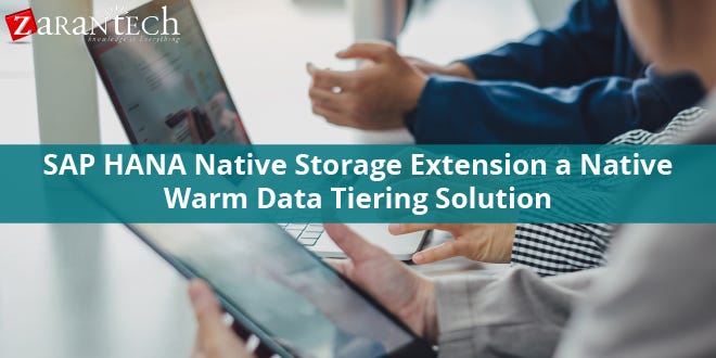 SAP HANA Native Storage Extension: A Native Warm Data Tiering Solution ...