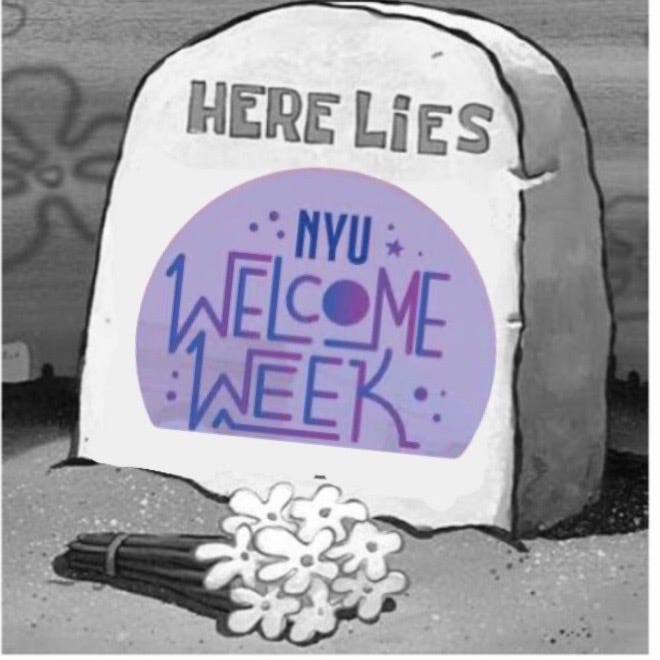 A Virtual NYU Extended Welcome. Rest in Peace, Welcome Week. | by Tiff ...