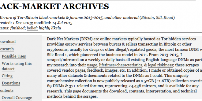 Archives Of Darknet Markets — From 2011 To 2015 | by Stephen Reynolds ...