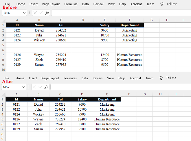 How to Delete Blank Rows and Columns in Excel in Java | by Alexander Stock | Medium