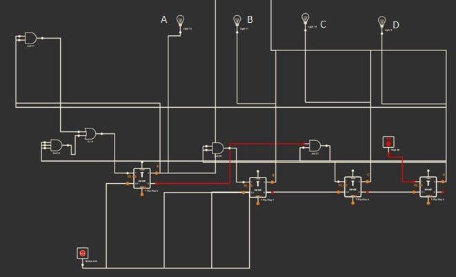 Digital Clock Design Using Synchronous Counter In Logic Simulator | by ...