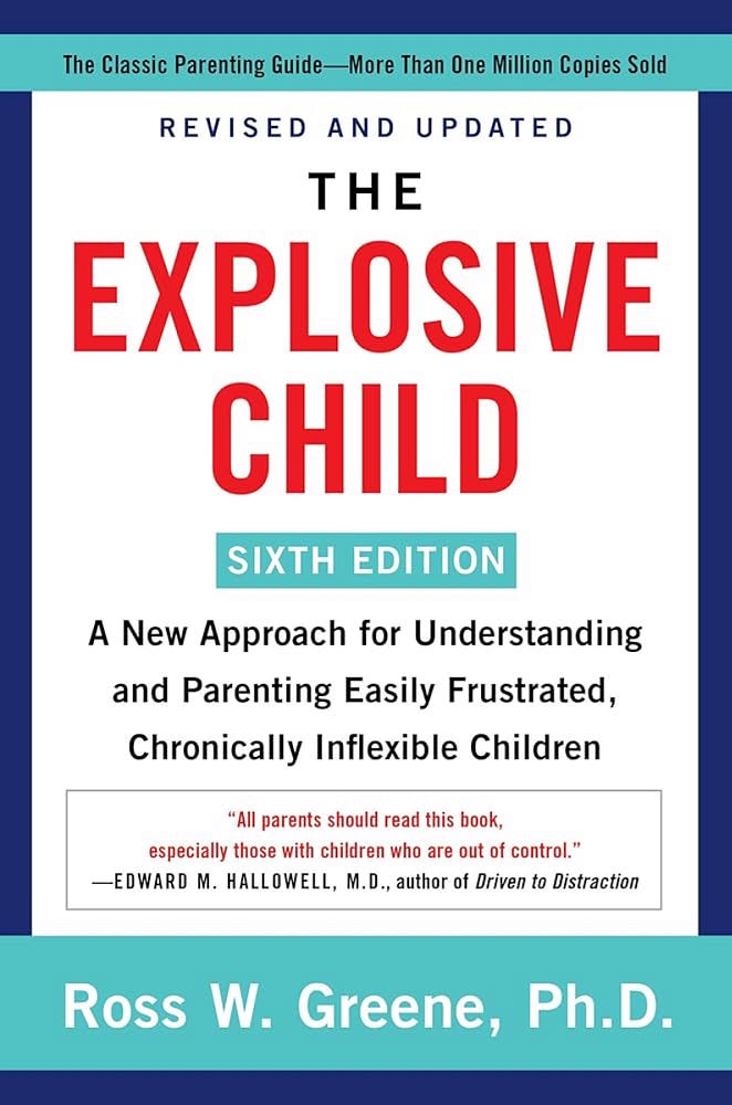 “The Explosive Child” by Ross W. Greene** addresses the challenges of parenting children with ...