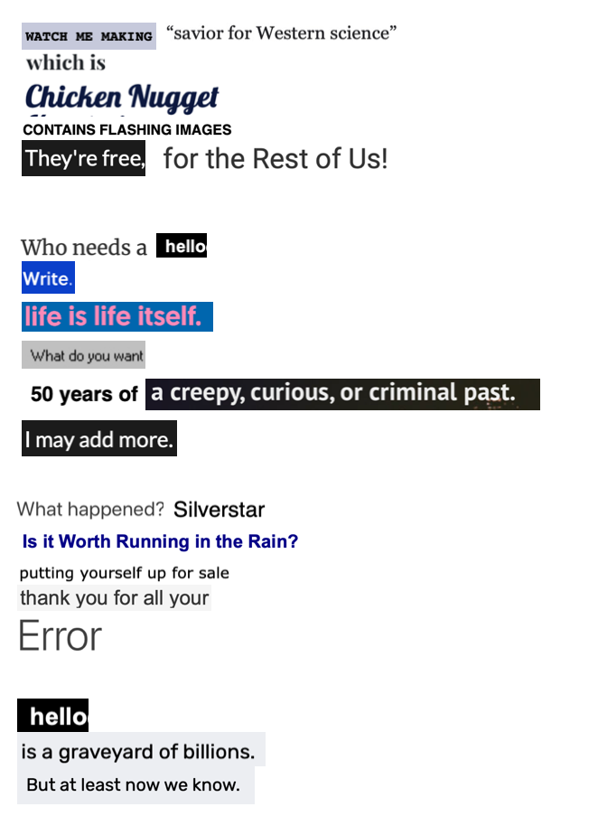 Poem Watch me making “Savior for Western science” which is Chicken ...