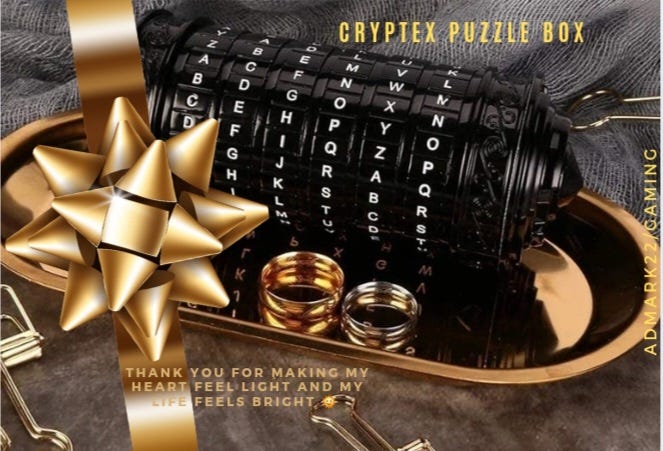 Unlock the Magic of Love with the Cryptex Da Vinci Code Mini Lock Puzzle Box | by Advertising ...