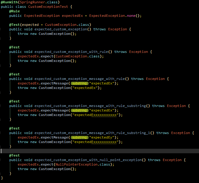 [junit] ExpectedException message | by weproud | Medium