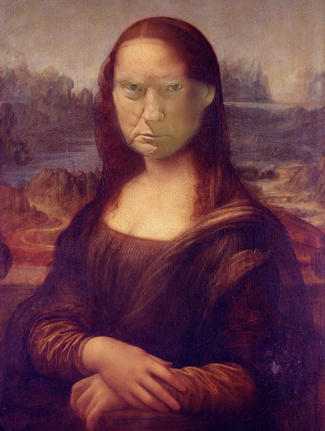 Trump’s Mug Shot: Mona Lisa Meets Moaner Don | by K. B. Cottrill | The ...