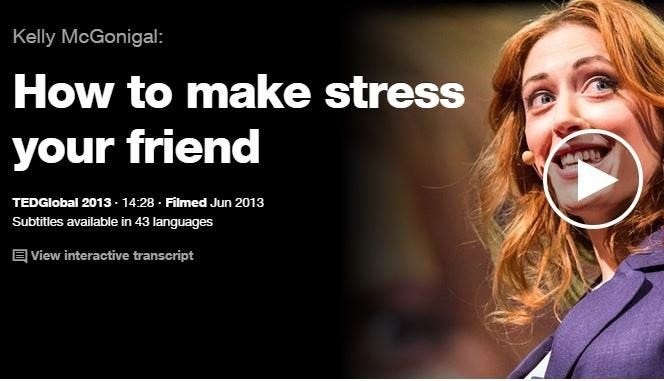 how to make stress your friend. Ladies and gentlemen, | by Stephanie ...