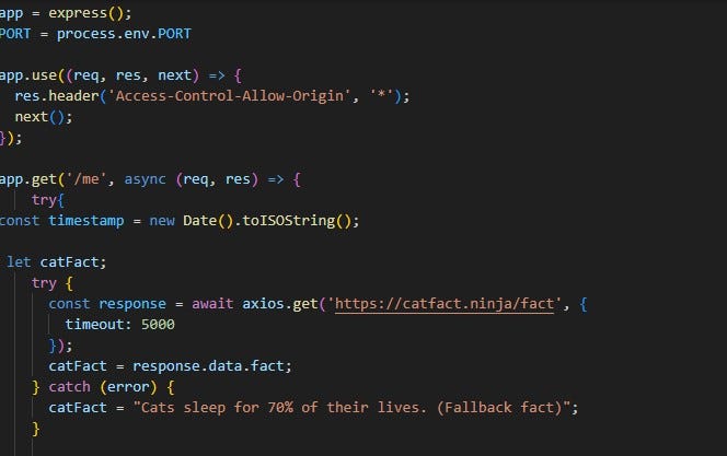 Building a Dynamic Profile API with Node.js and Cat Facts | by Imo Udoh ...
