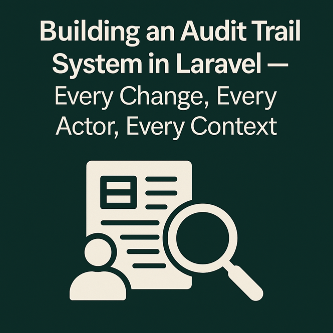 Building an Audit Trail System in Laravel — Every Change, Every Actor ...
