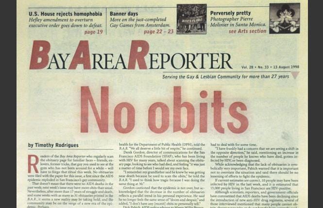“No Obits” 20 years later. In 1998, I was honored to have written… | by ...