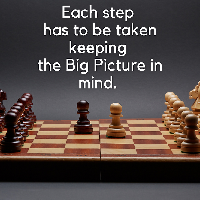 Each step has to be taken with the big picture in mind. | by Arjun Buxi ...