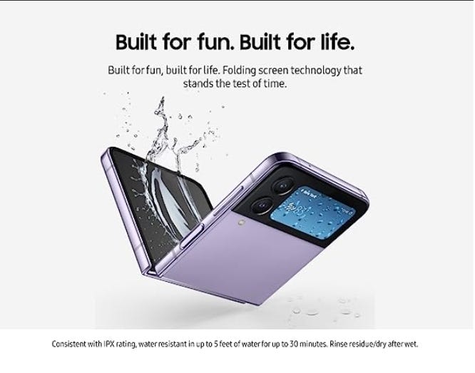 "SAMSUNG Galaxy Z Flip 4: Unleash the Future with the Ultimate Foldable ...