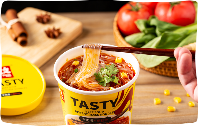 COLOR PACKAGING BEEF FLAVOR INSTANT GLASS NOODLES SERIES | by ...